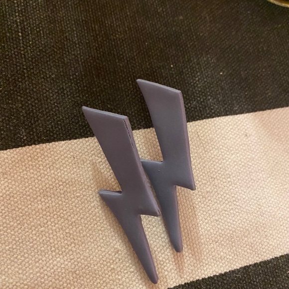 Jewelry | Oneofakind Fun Edgy Clay Lightning Bolts | Poshmark
